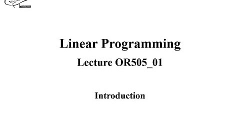 Linear Programming - YouTube