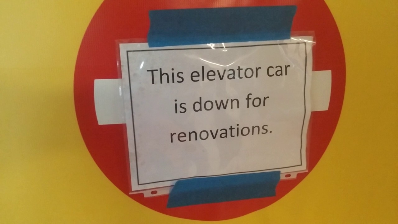 Broken elevator at the Bangs Community Center in Amherst, MA - YouTube