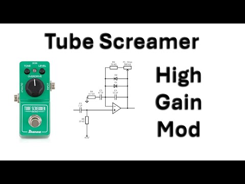 Easy Mod - Ibanez Tube Screamer High Gain - Make any version scream!