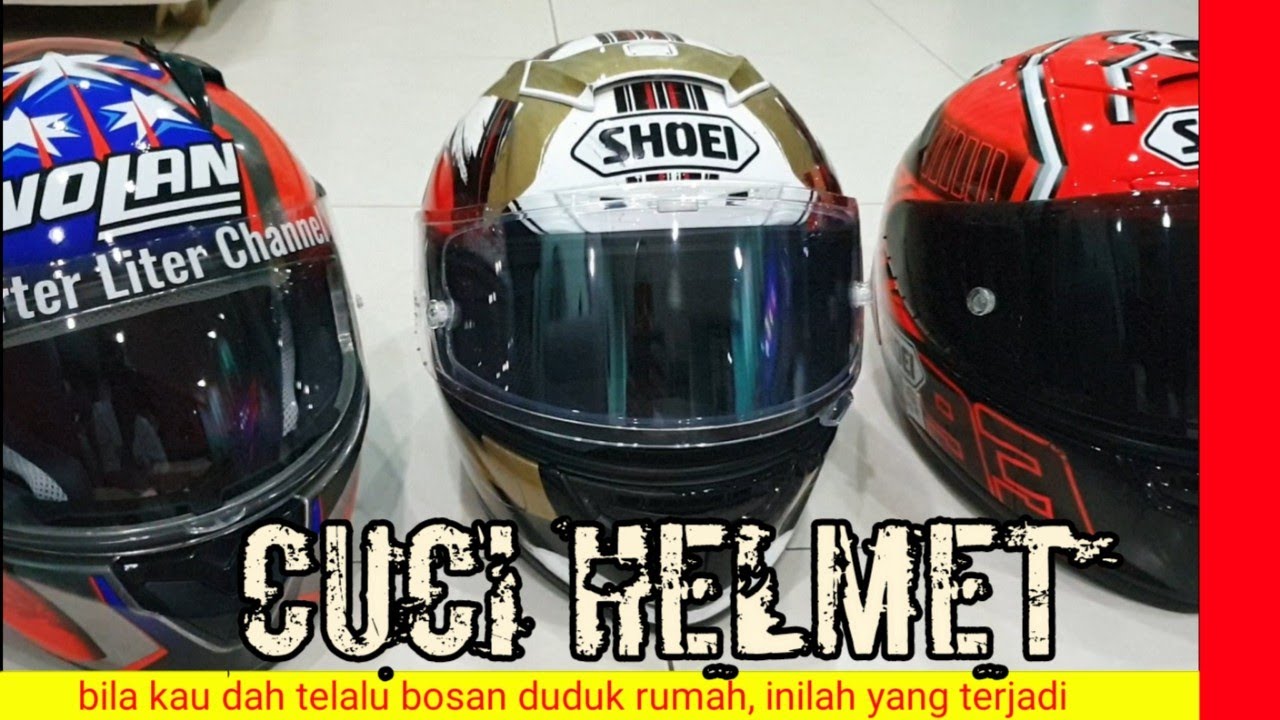 #stayhome - CLEAN YOUR HELMET - BERKILAT BAK HANG !.. - YouTube