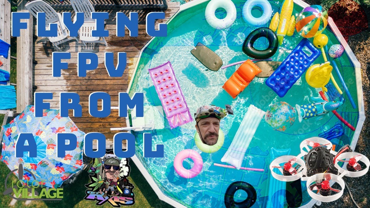 Flying A Drone From A Pool - BEAT THE HEAT - FPV from the swimming pool ...