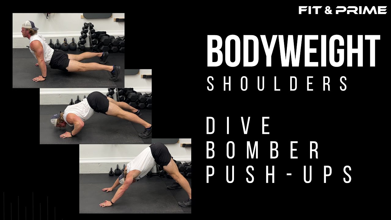 Bodyweight Dive Bomber Push Ups - YouTube