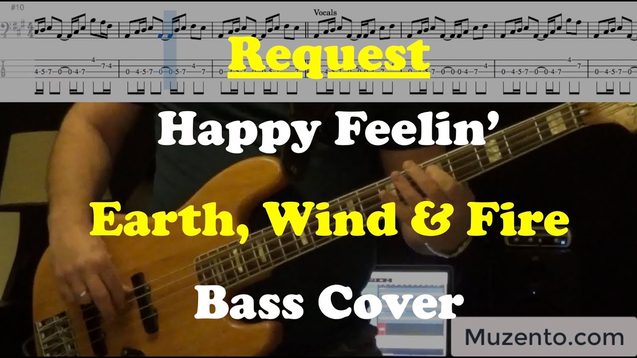 Happy Feelin' - Earth, Wind & Fire - Bass Cover - Request - YouTube