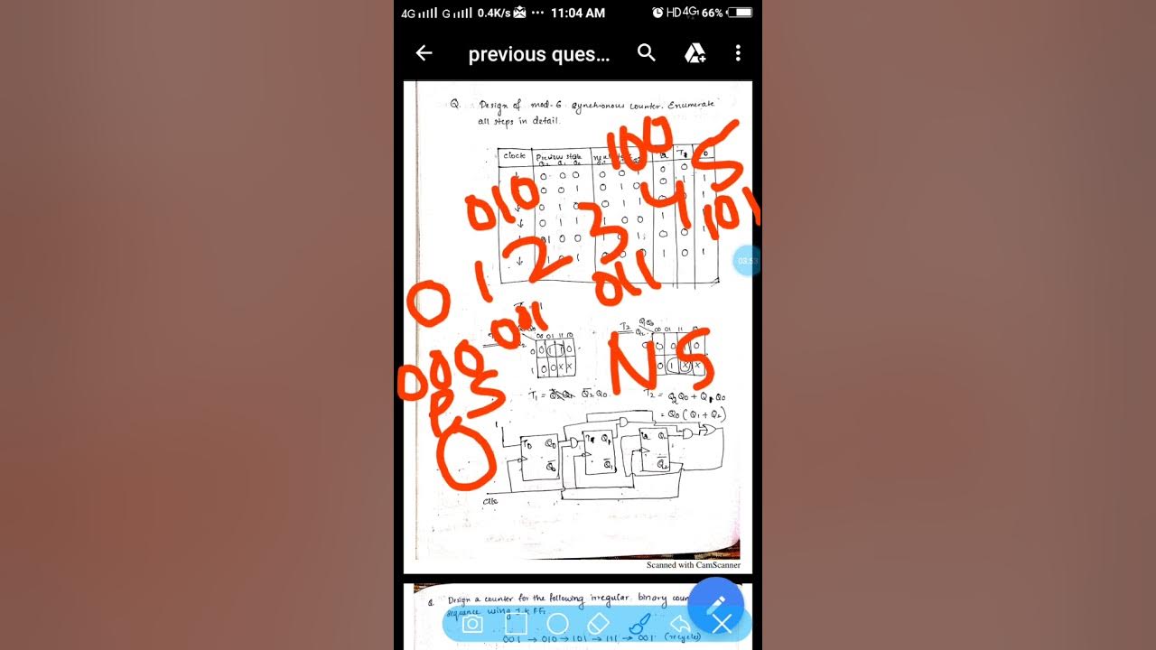 Mod 6 synchronous counter - YouTube