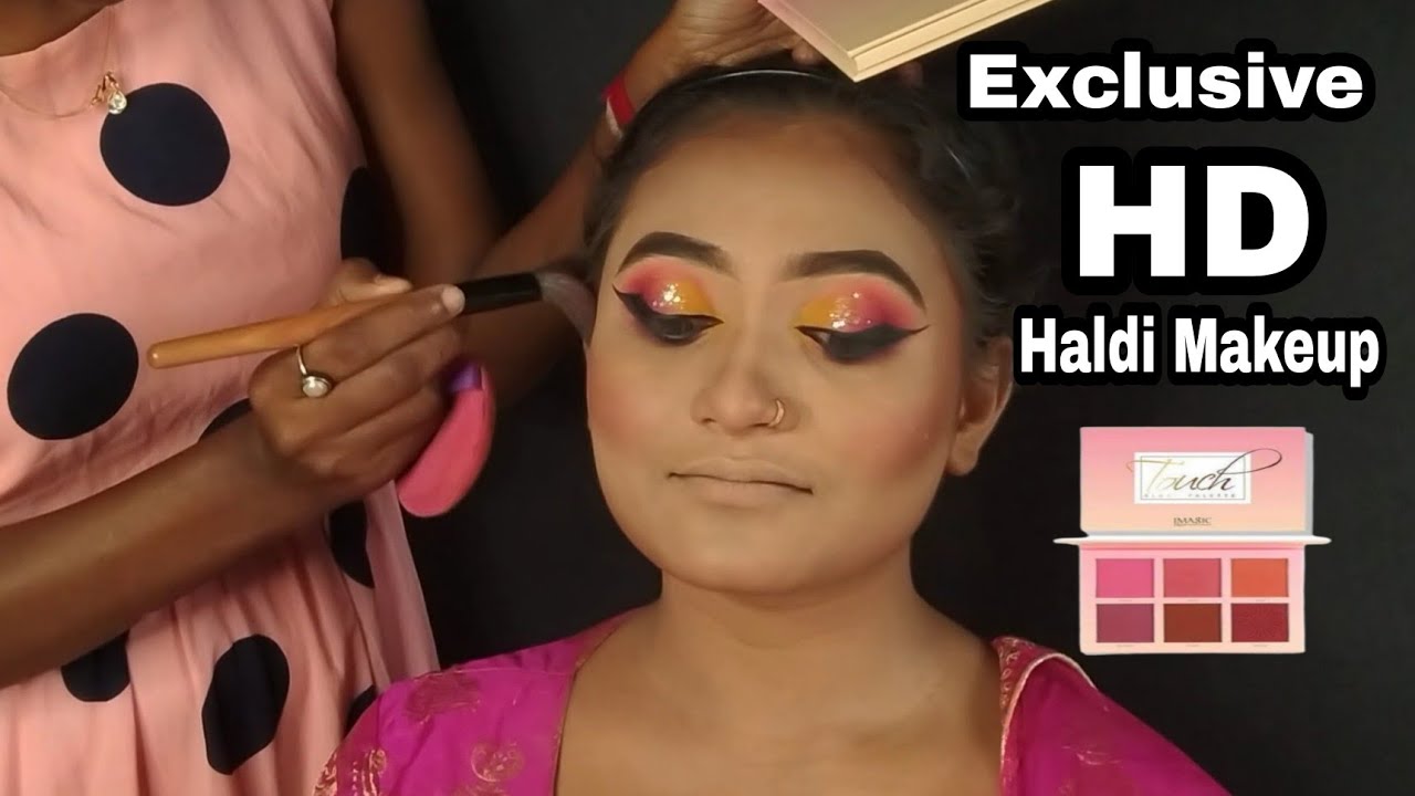 Step By Step HD Haldi Makeup/Exclusive Winter Haldi Makeup Tutorial ...