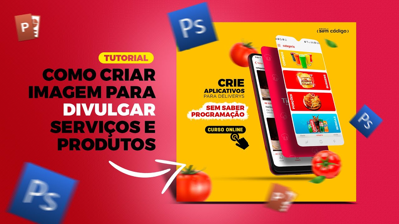 Como criar imagem para divulgar serviços e produtos - YouTube