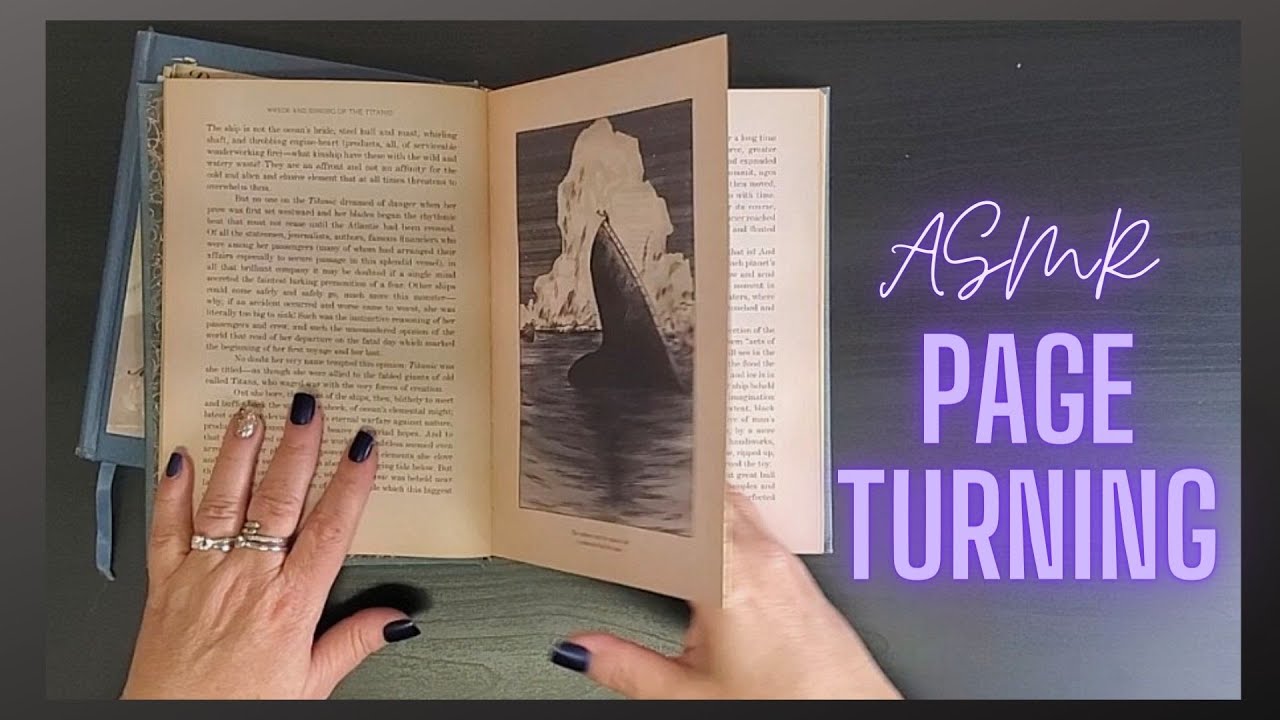 ASMR Page Turning Book Sounds No Talking | Page Flipping ASMR Paper ...