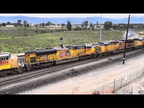 UP 5726 UP 8025 UP 8035 UP 8903 UP 6332 UP 8751 and UP 8892 at West Colton Yard. - YouTube