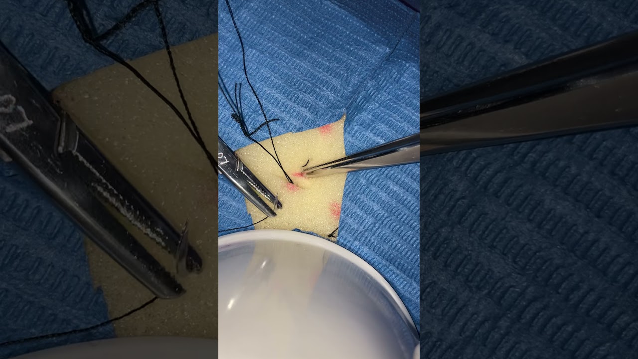 Punto colchonero vertical - YouTube