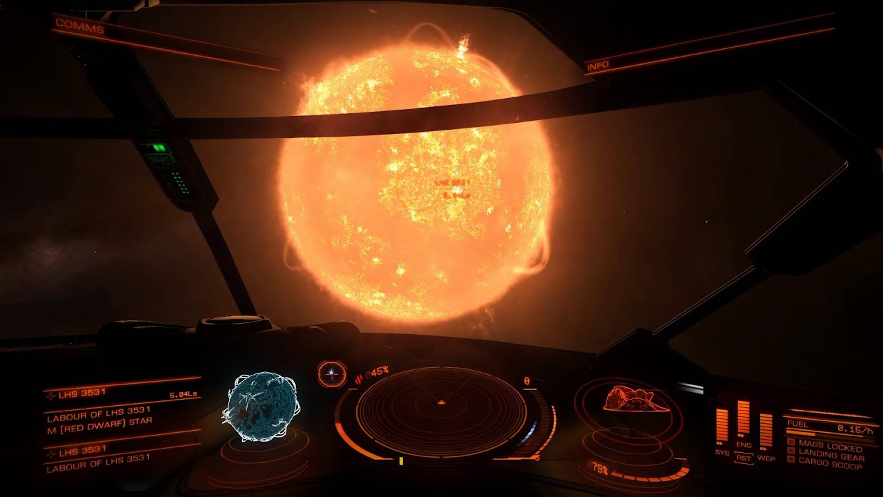 [DS 1080 60] Elite Dangerous Star 5 Light Seconds Away - YouTube