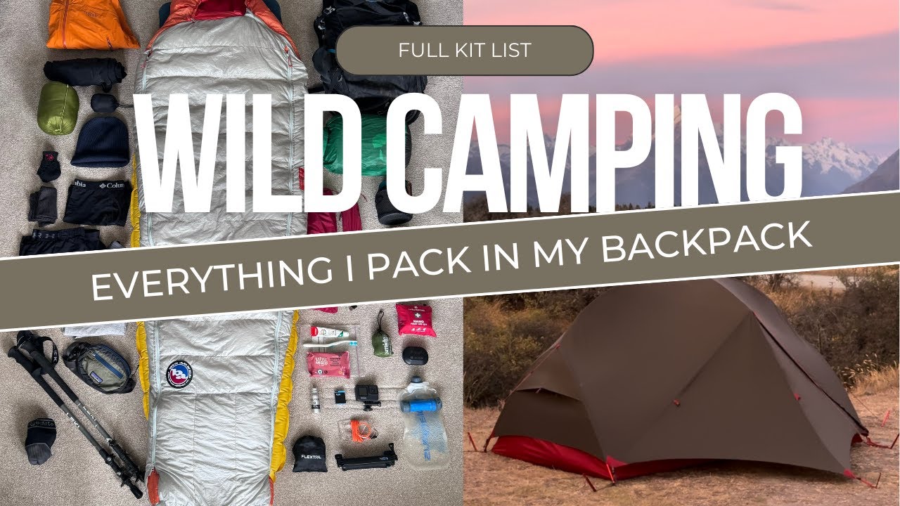 FULL KIT LIST for a WILD CAMP and THRU HIKE - YouTube