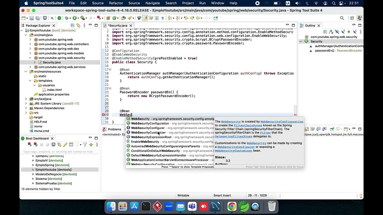 Spring Boot - JPA - THYMELEAF - MYSQL IV - @Security - YouTube