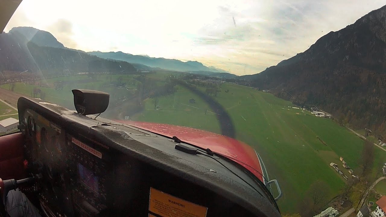 450m/1500ft Grass Runway - Very steep Approach and landing into ...