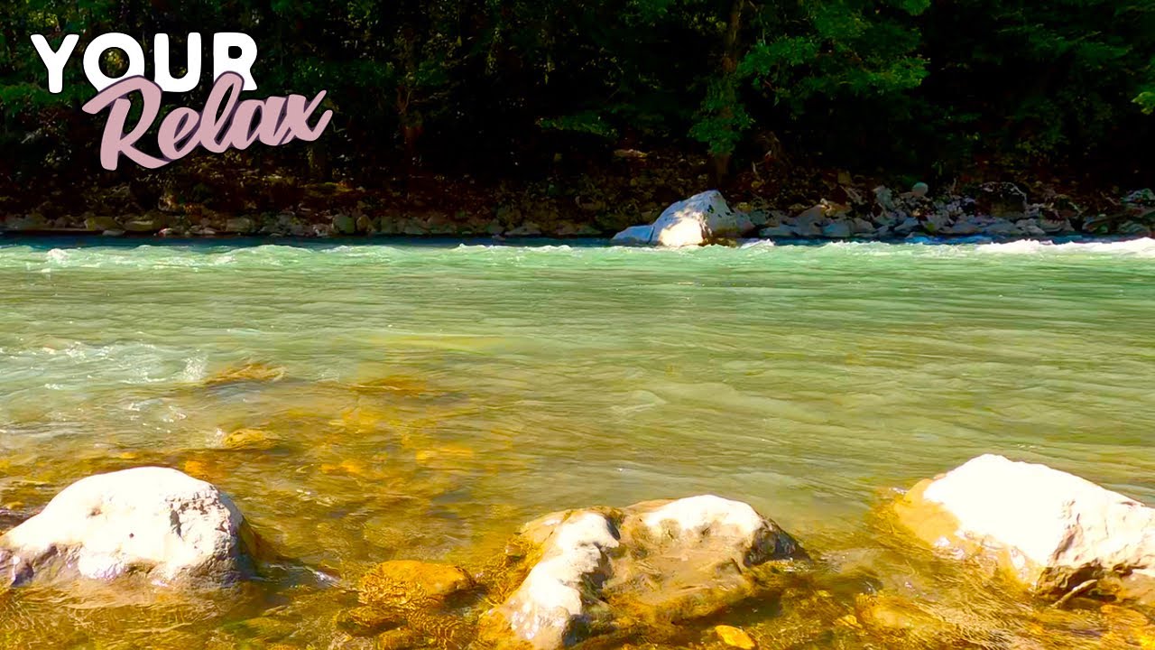 4K Video of a Mountain River. Sounds Of Nature 1-Hour For Sleep And ...