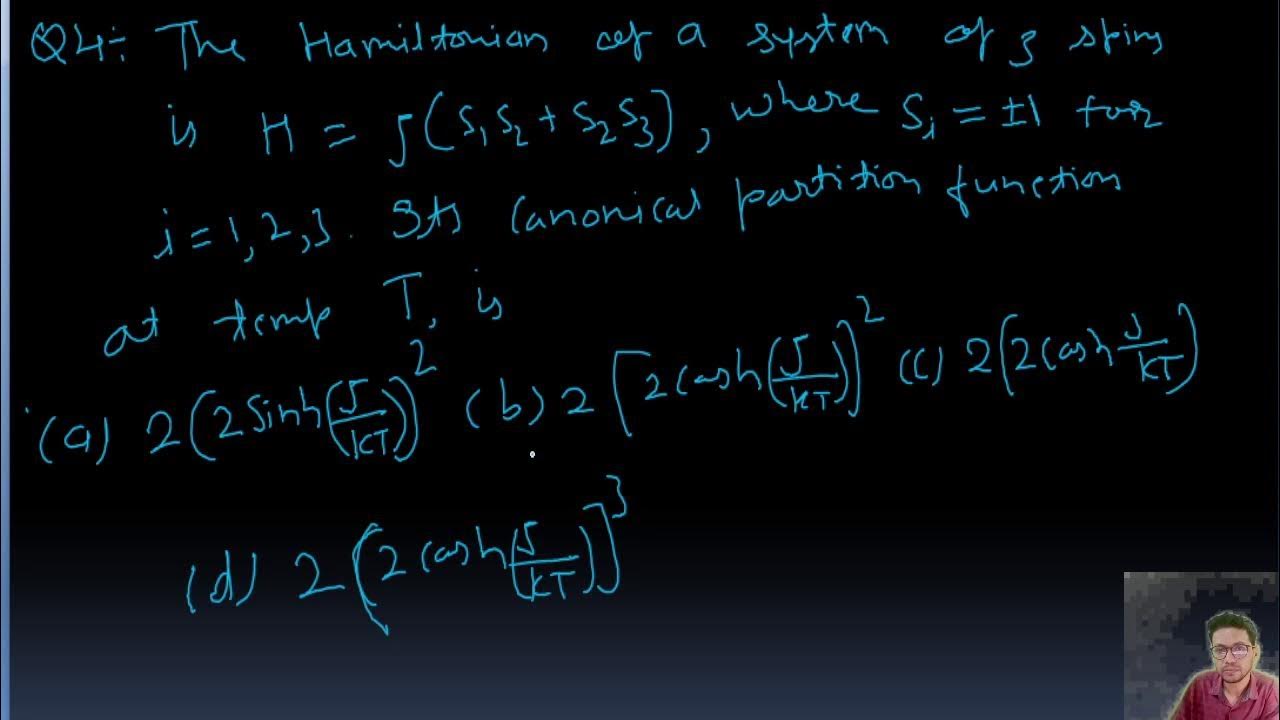 CSIR NET Physics June - Nov 2020 Paper Solution (Part C) Series 9 - YouTube