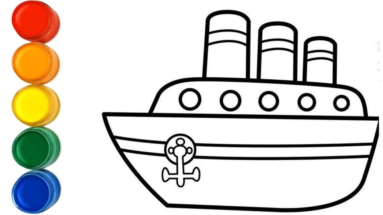 COMO DESENHAR UM NAVIO - YouTube