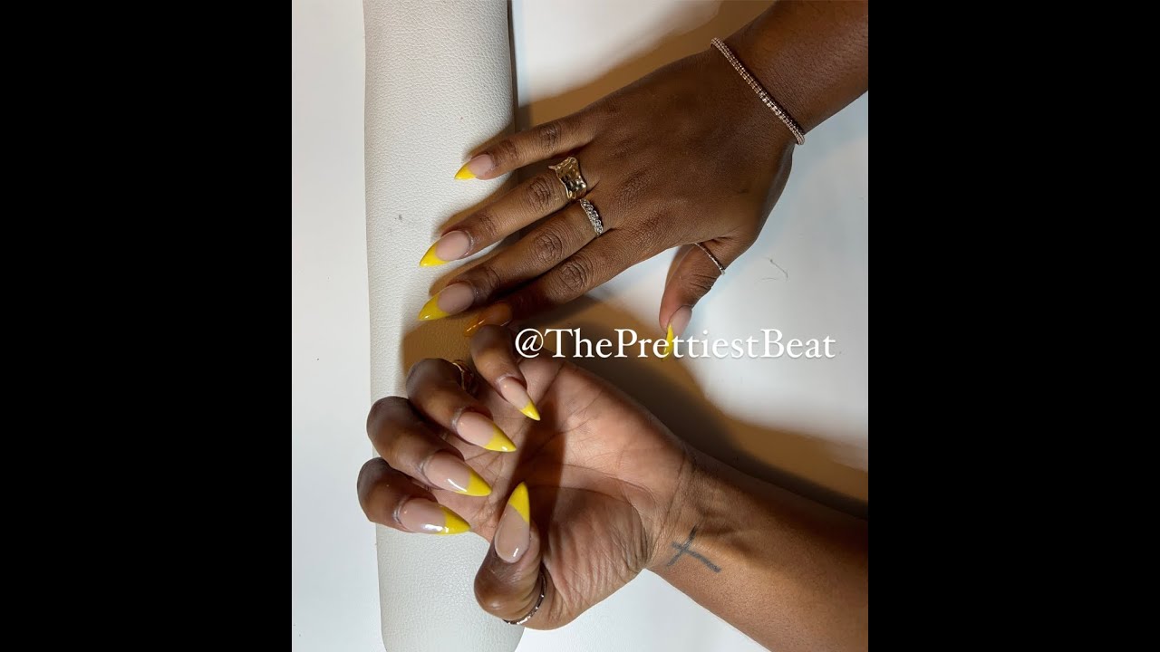 Acrylic Full Set: Isolated Chrome Nail Art - YouTube