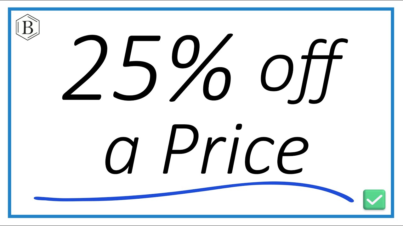 How to Calculate 20 Percent Off a Price: Step by Step - YouTube