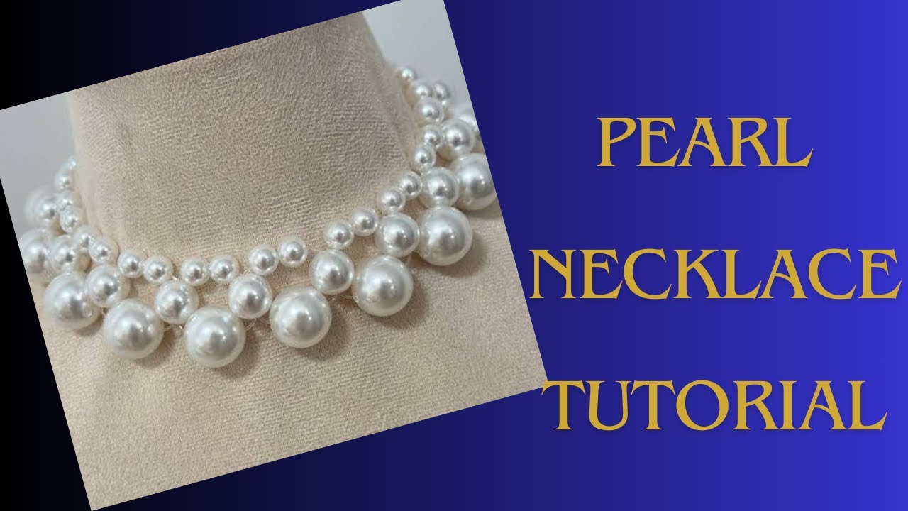 Pearl necklace tutorial | diy necklace | hand made jewelry | jewelry ...