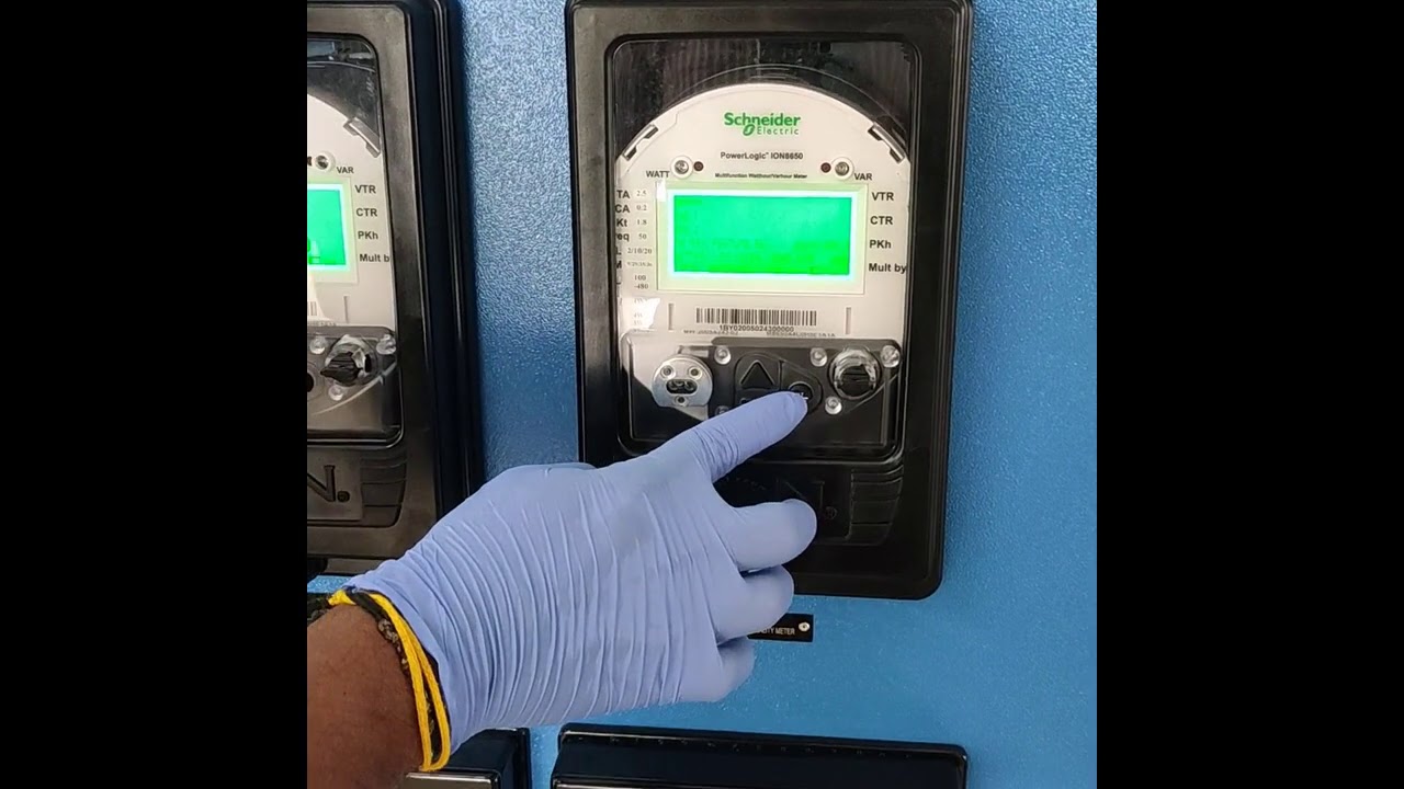 Schneider make ION8650 meter - demo and programming method - YouTube