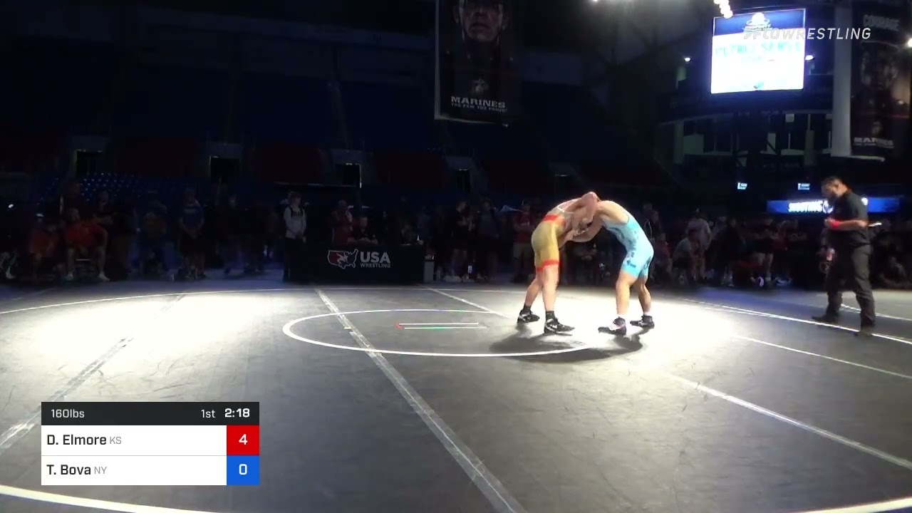 160 Lbs 7th Place - Dylan D. Elmore, Kansas Vs Timothy Bova, New York ...