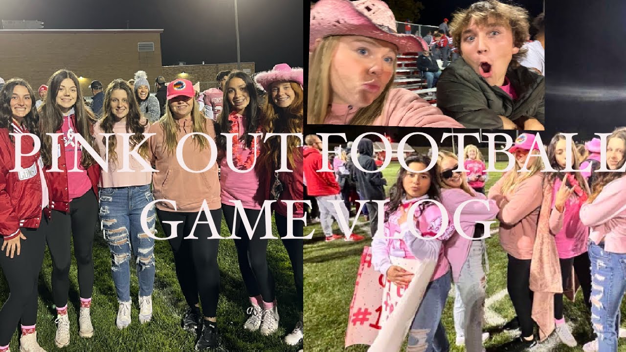pink out football game vlog (october 14, 2022) - YouTube