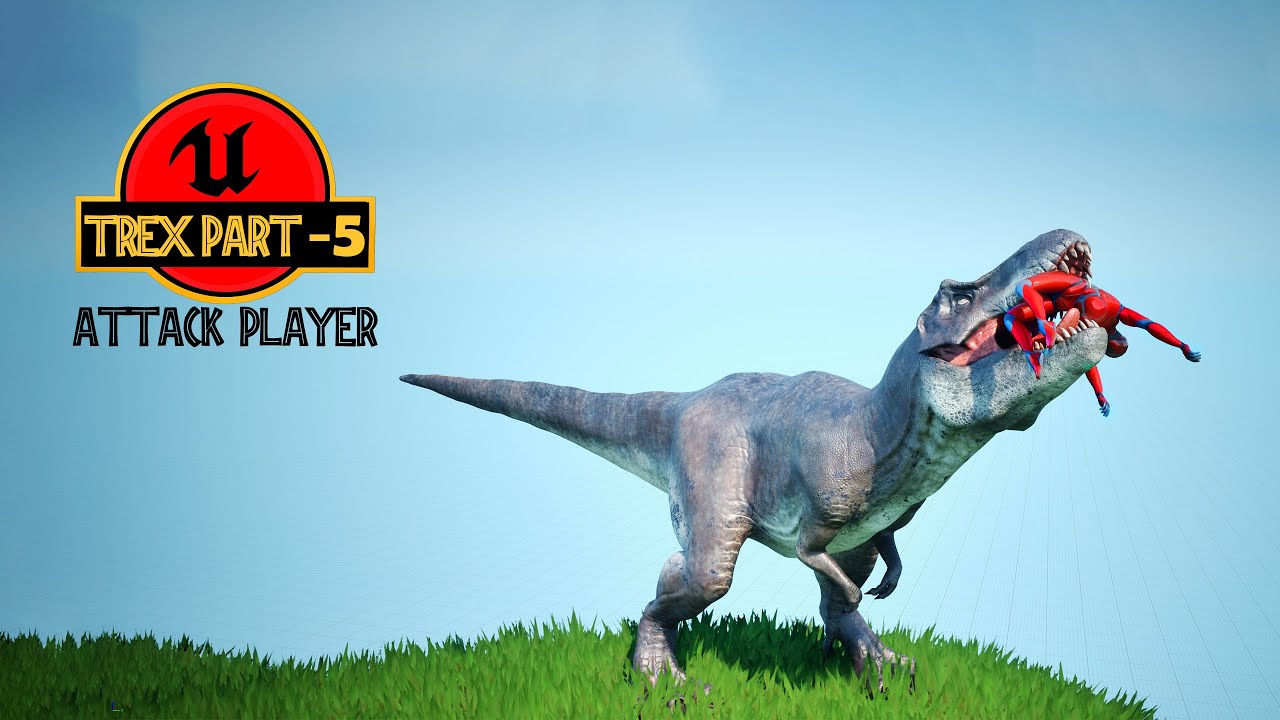 Unreal Engine 5 T-Rex #5 - Attack/Eat Player Character - YouTube