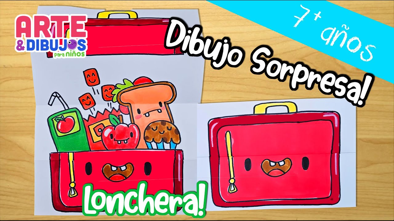 Como dibujar una Lonchera | Arte y Dibujos para Niños - YouTube