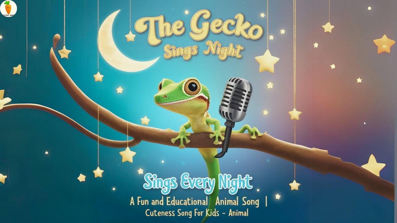 The Gecko Sings Every Night - A Fun and Educational Animal Song ...