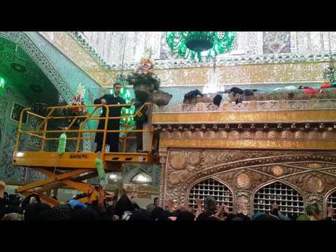 Hereme  Imam Reza (e) hesreti ile yananlar ucun agamin heremi((
