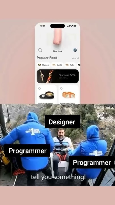 Designer vs Programmer ⚡ #programming #design #programmer #designer #coding #shorts #memes # ...