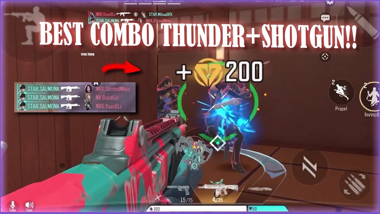 HYPER FRONT HERO THUNDER + SHOTGUN BEST COMBO!!! - YouTube