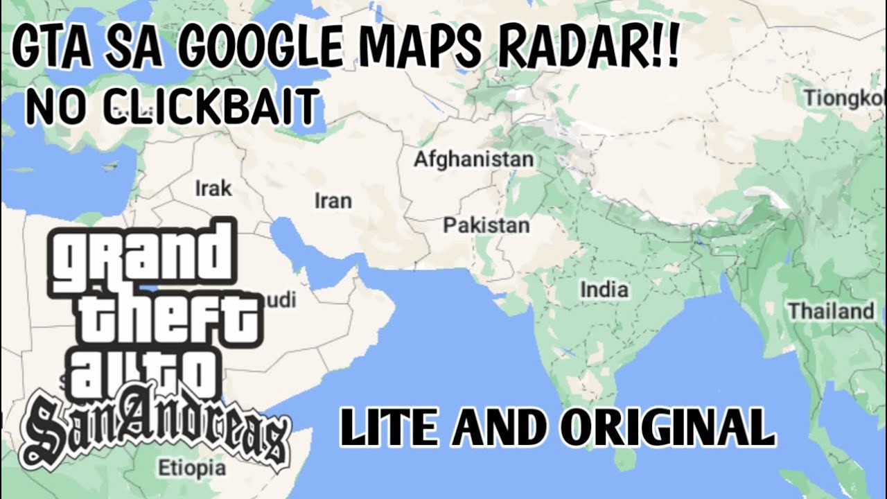 GTA SA google maps radar and icon + tutorial - YouTube
