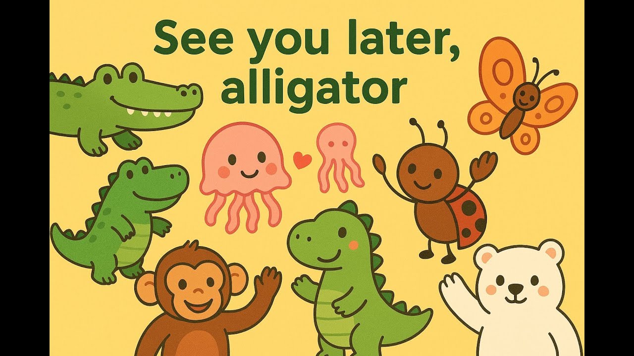 🎶 See You Later Alligator | Bài Hát Tạm Biệt Dễ Thương Cho Bé | Goodbye ...