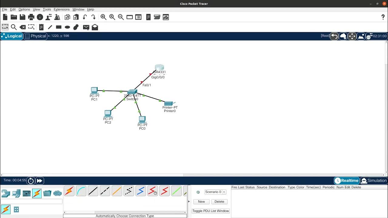 DHCPv4 Cisco Router Configuration in Packet Tracer - YouTube