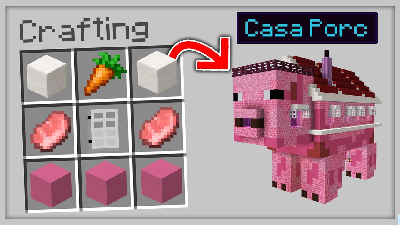 CUM SA CRAFTEZI O CASA MOB IN MINECRAFT - YouTube