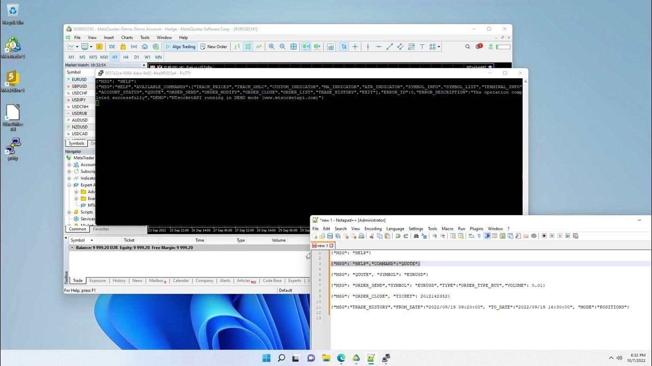 MTsocketAPI - Basic Usage - YouTube