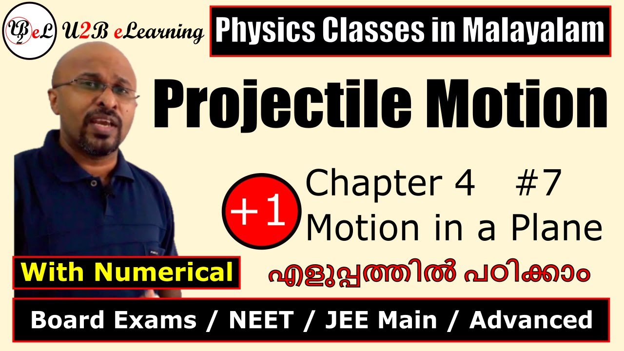 Projectile Motion | Plus One Physics | Chapter 4 | Motion in a Plane ...