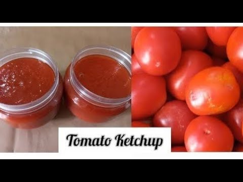 Homemade Tomato ketchup||Simple ketchup||Nasra kitchen - YouTube