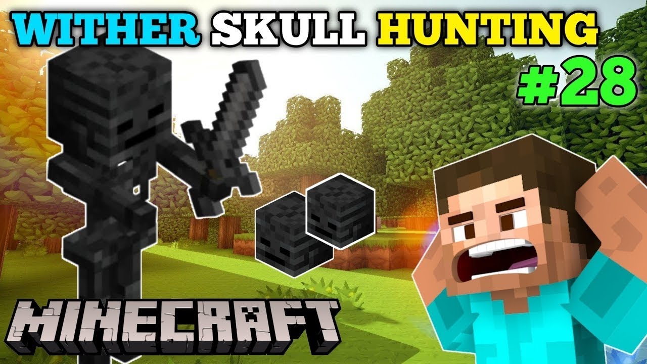 minecraft wither skeleton hunting minecraft gameplay #28 - YouTube