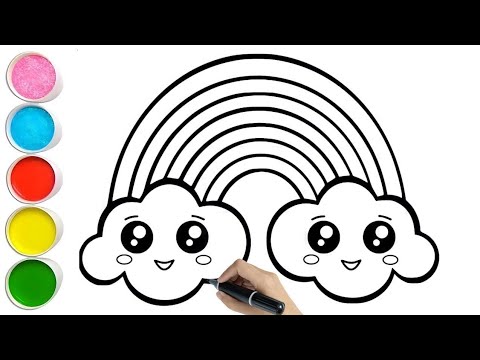 rainbow drawing|beautiful rainbow drawing easy|rainbow drawing ...