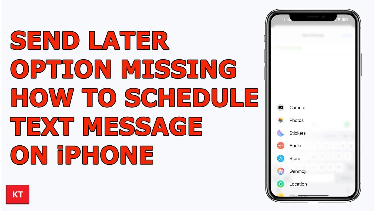 How to schedule Text Message on iPhone although Send Later option is ...