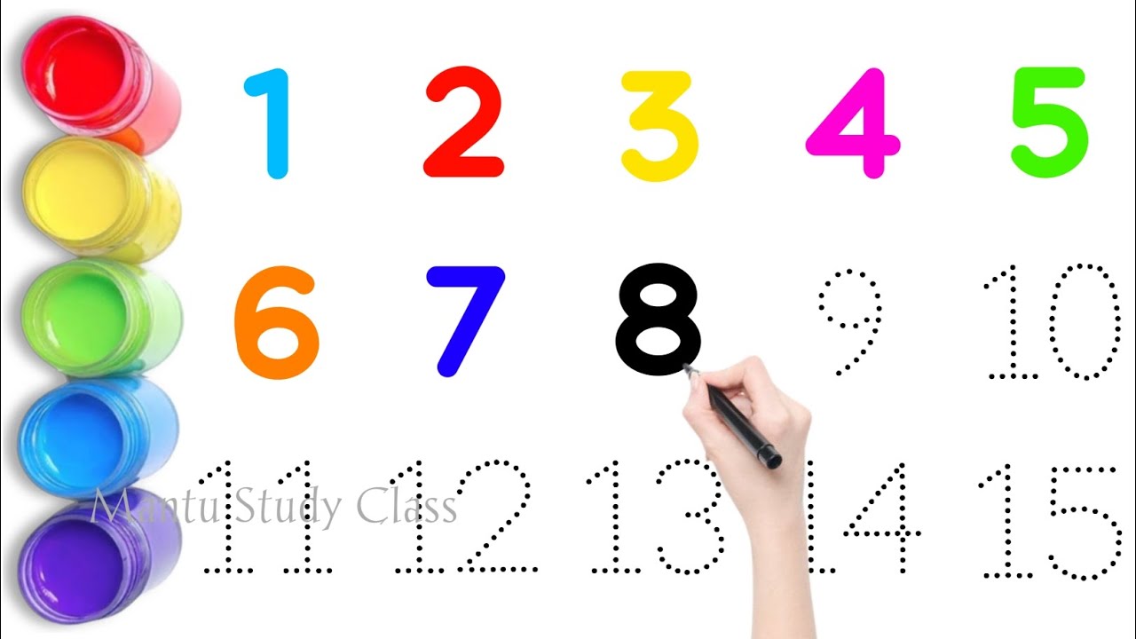 123 Numbers | 1234 Number Names | 1 To 20 Numbers Song | 12345 learning ...