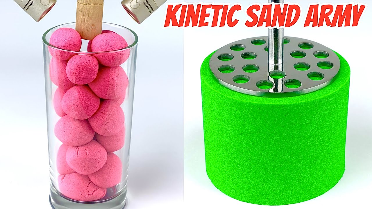 Kinetic Sand ASMR The Most Relaxing & Satisfying Sand Videos #76 - YouTube