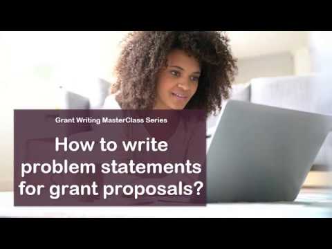Grant Proposal: Problem Statement - YouTube