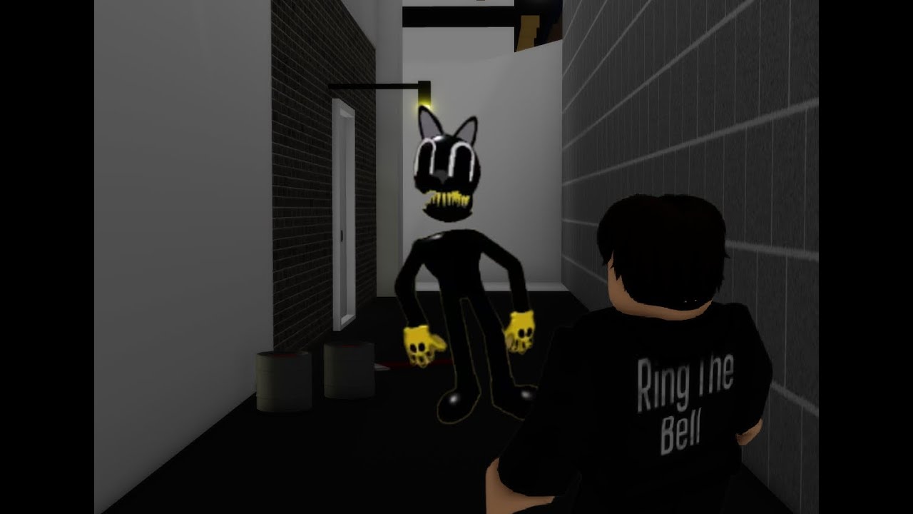 WE Caught CARTOON CAT lurking around a haunted hall.. (Roblox ...