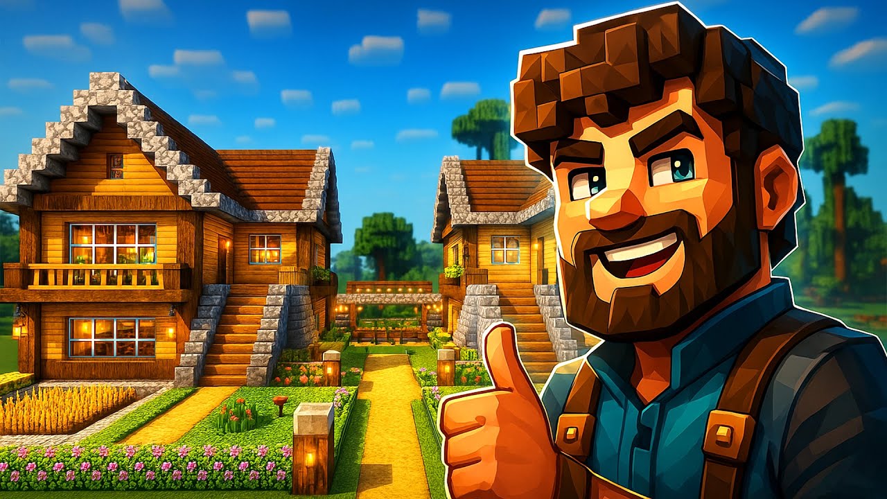 Minecraft: How To Build A Duo House - Tutorial - YouTube