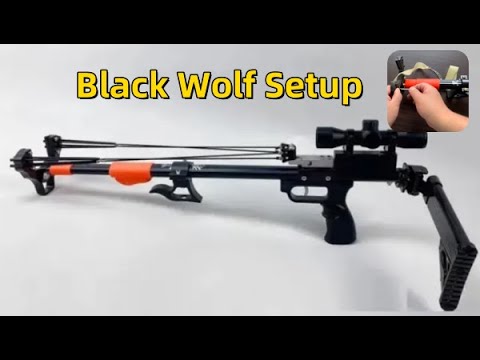 Black Wolf Slingshot Rifle Gun Setup Ketapel Installation Tutorial ...