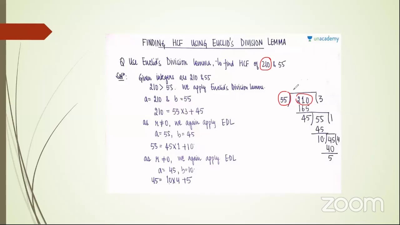 HCF, LCM & EUCLID'S ALGORITHM BY SHUBHANGI MAM & ANEES SIR - YouTube