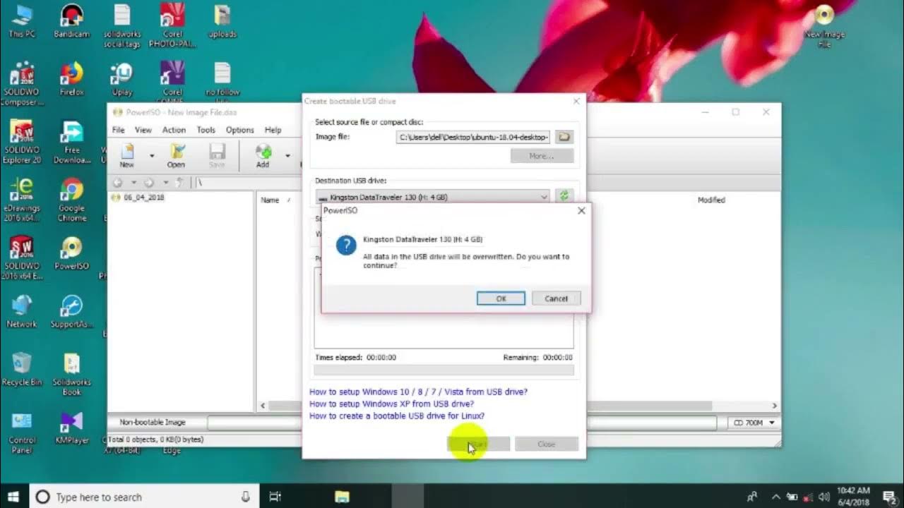 How to Create Bootable USB for Linux using PowerISO Software - YouTube